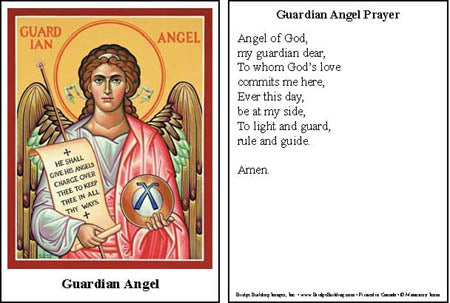 Guardian Angel Prayer Card| Bridge Building Images