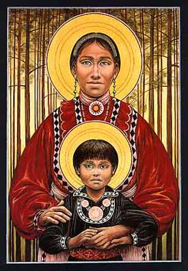 Choctaw Virgin & Child Print| Bridge Building Images